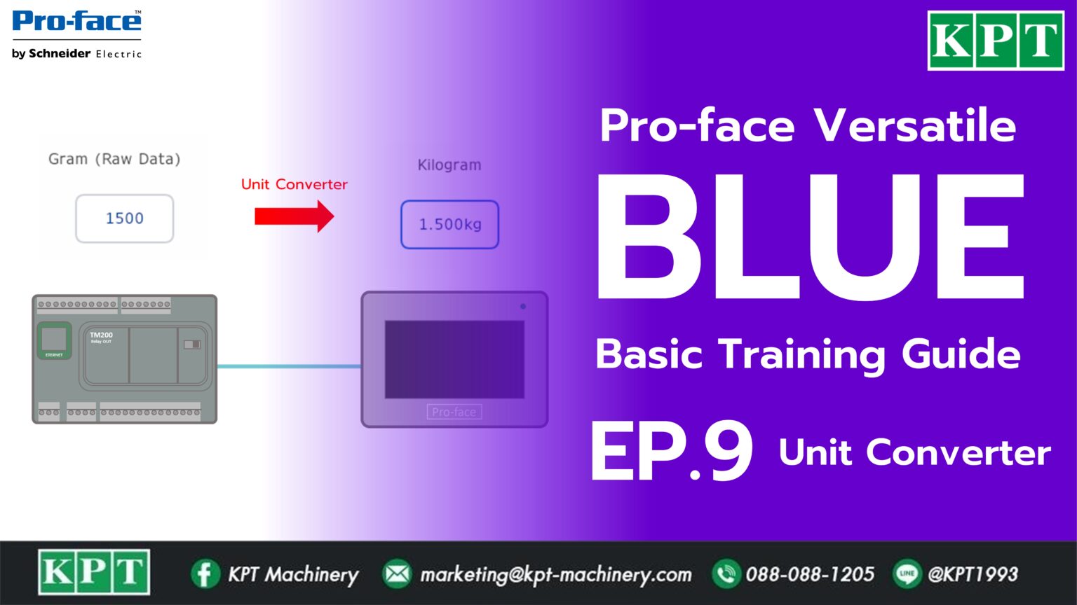 [Pro-face] [BLUE] เปลี่ยนหน่วยแสดงผลด้วย Unit Converter (EP.9) - KPT1993 Co., Ltd.